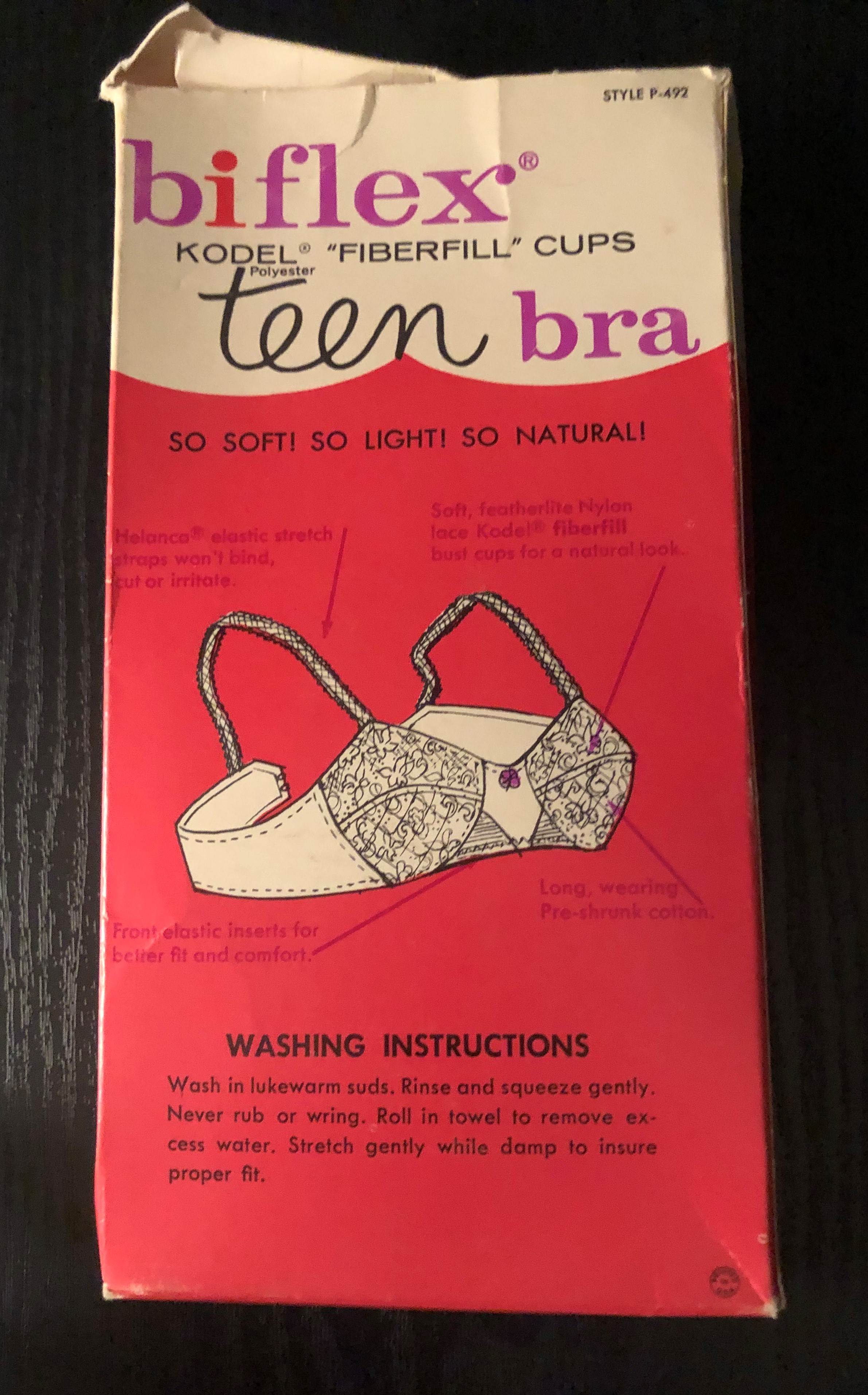 New/Old Stock In Original Box! Vintage 1960's Biflex Dainty Lace Cup ...