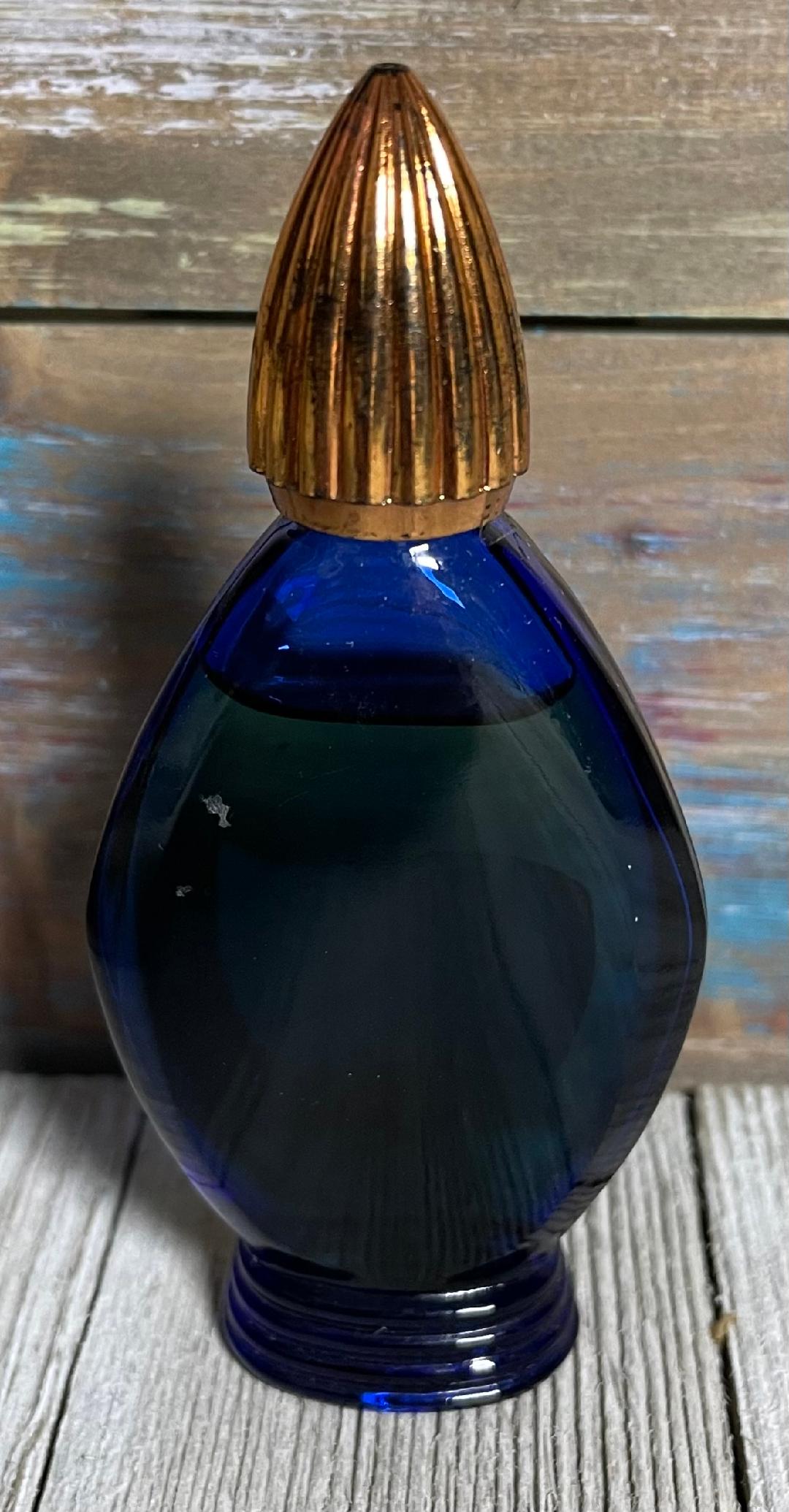 Rare Vintage 1960's Cobalt Blue Glass Bottle of "Evening in Paris ...