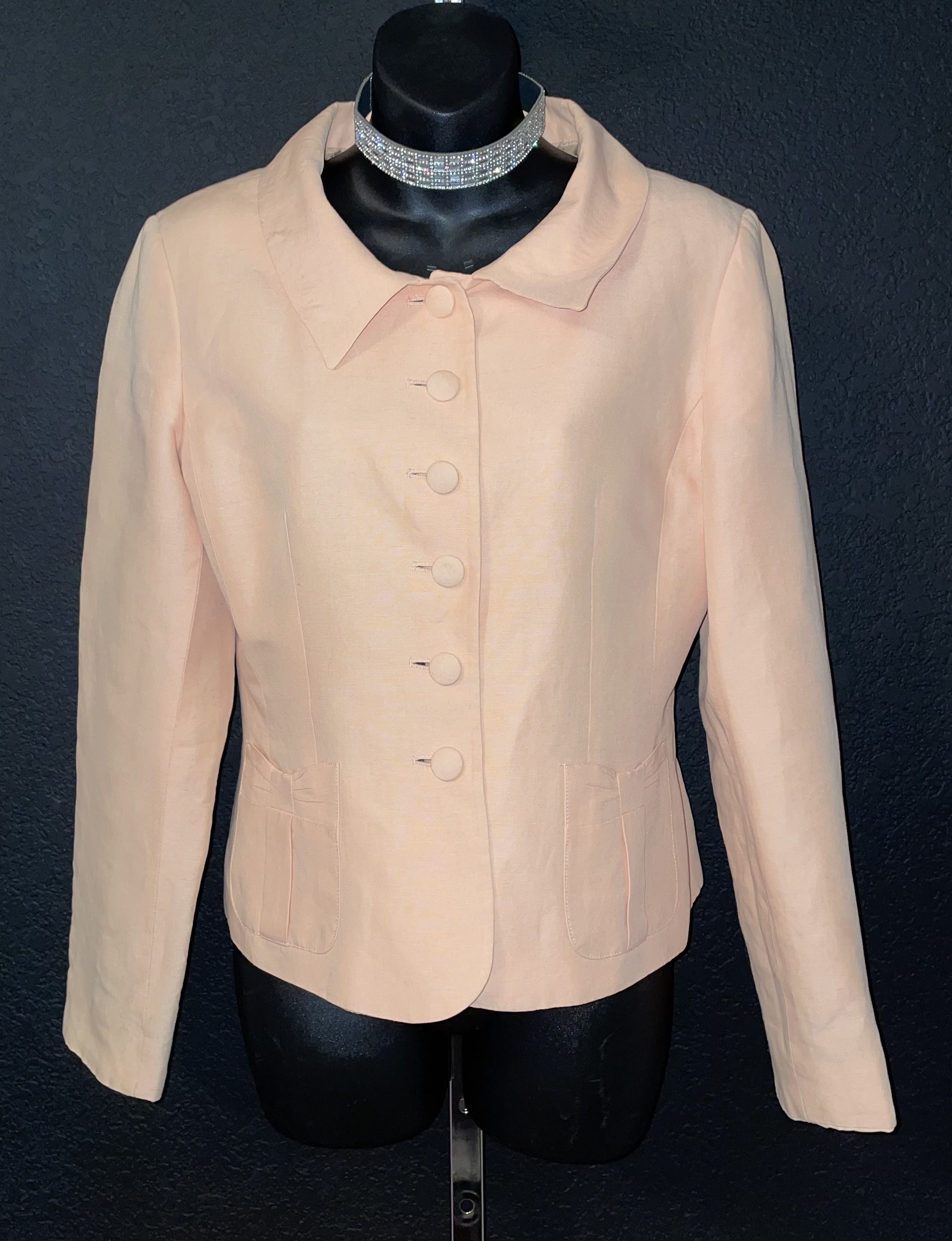 1980-90's Darling Vintage CASUAL CORNER Fully Lined Peachy Pink Blazer ...