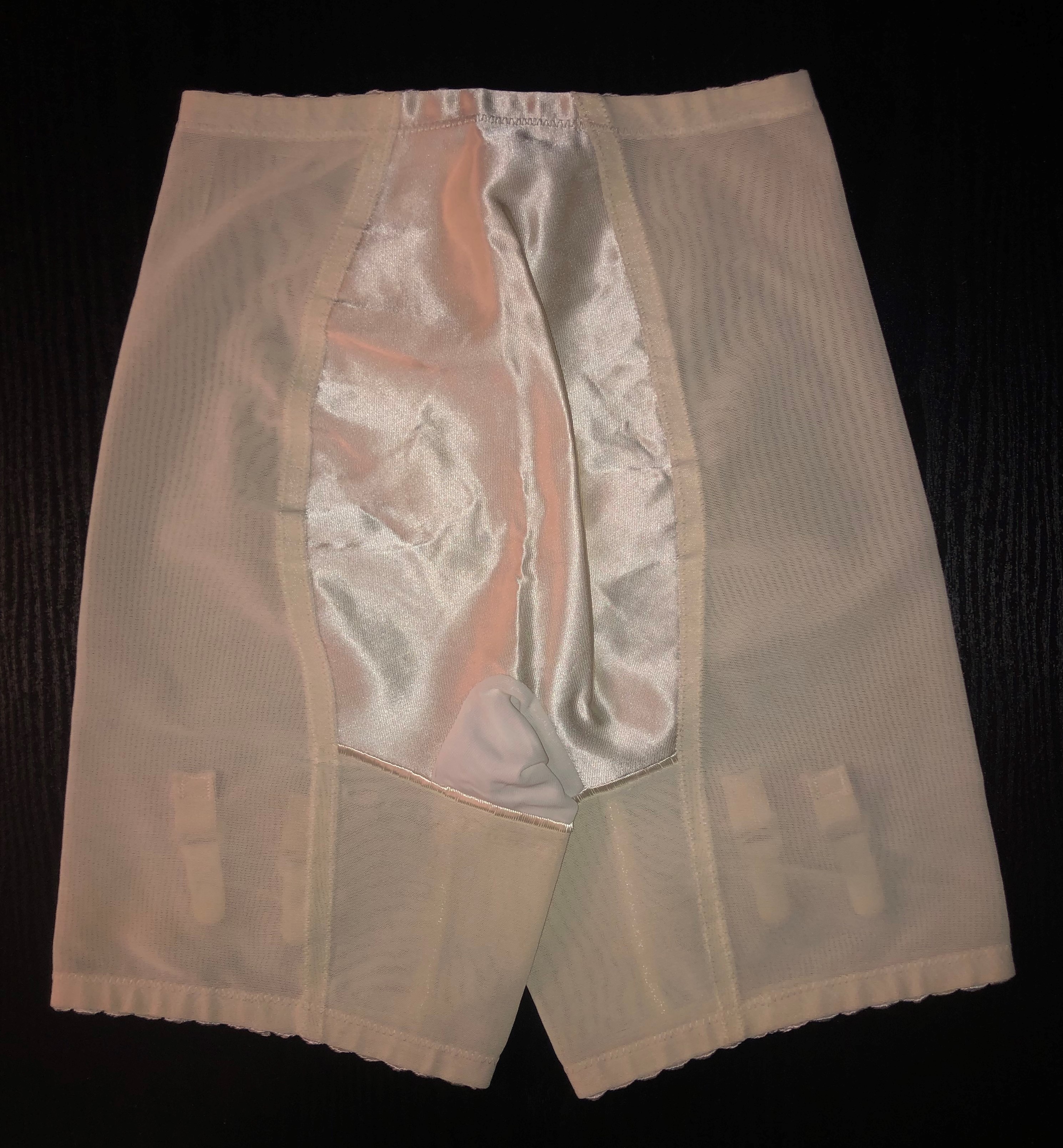 Elegant Vintage 1950s Nos Maidenform Chorale Girdle Panties W Satin Panels M Pink Girl