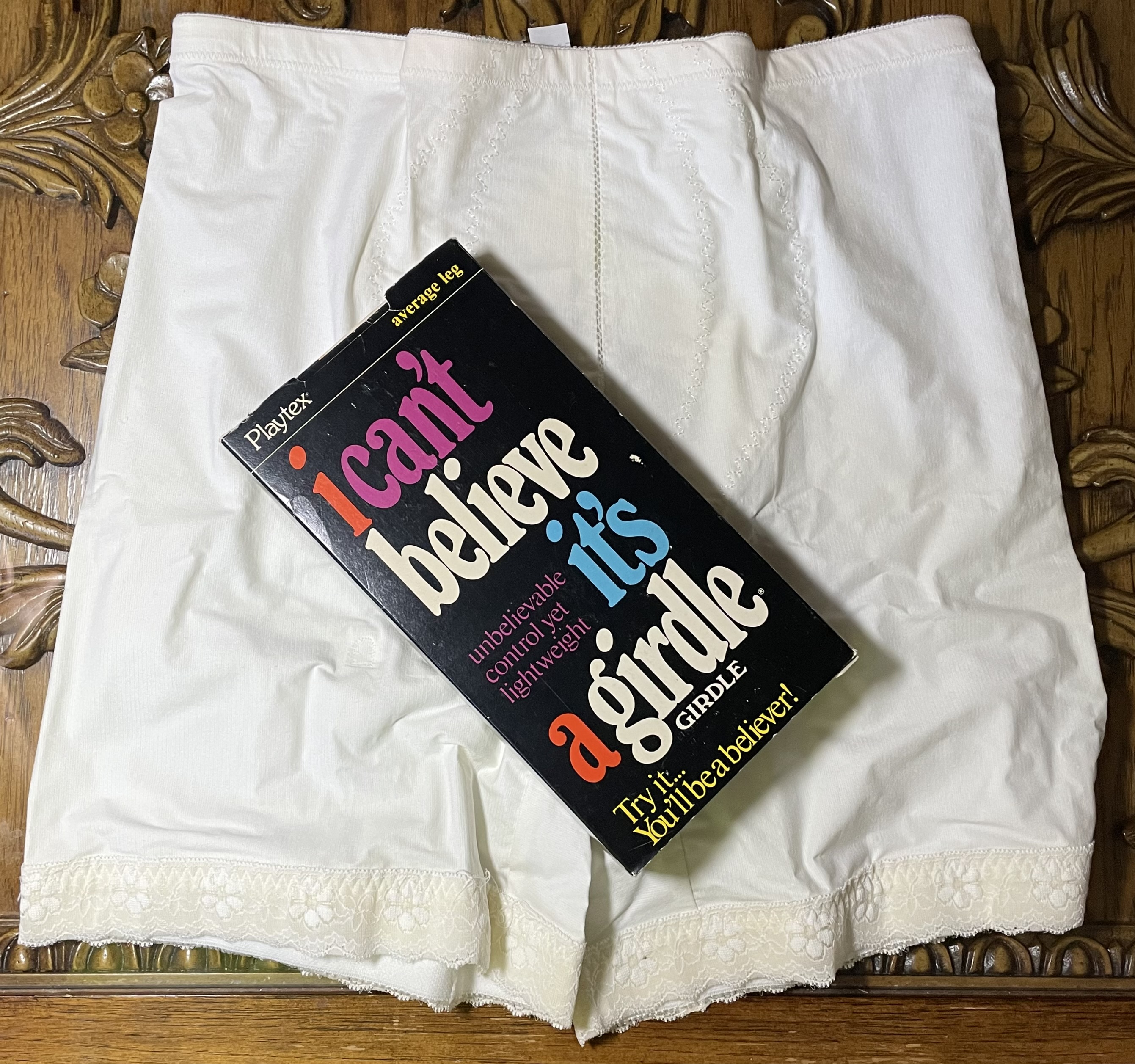 Vintage 1980's PLAYTEX "I Can't Believe it's a Girdle" w/ Garters 2XL ...