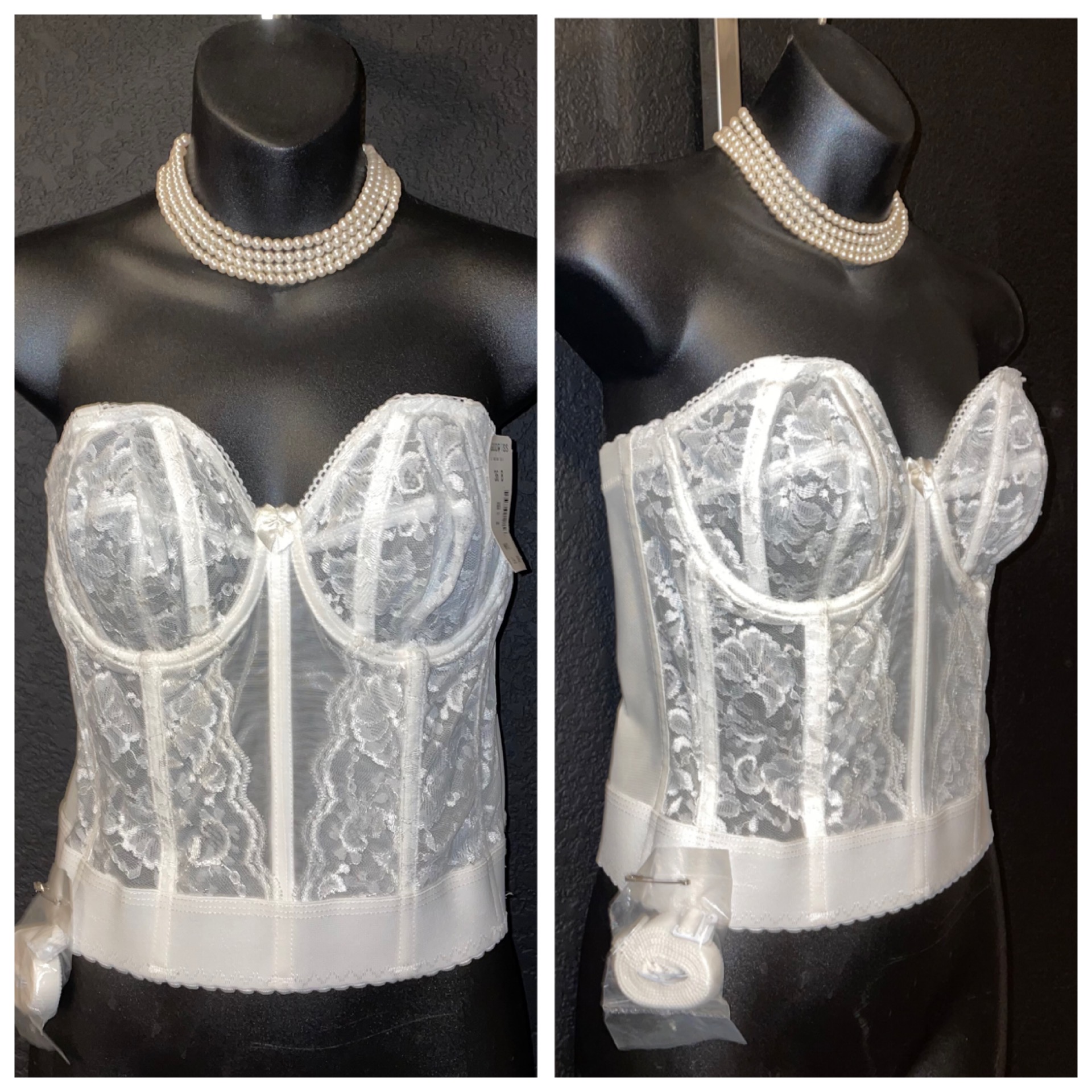 Dead Stock Vintage 1980's GODDESS Strapped or Strapless Longline Bra ...