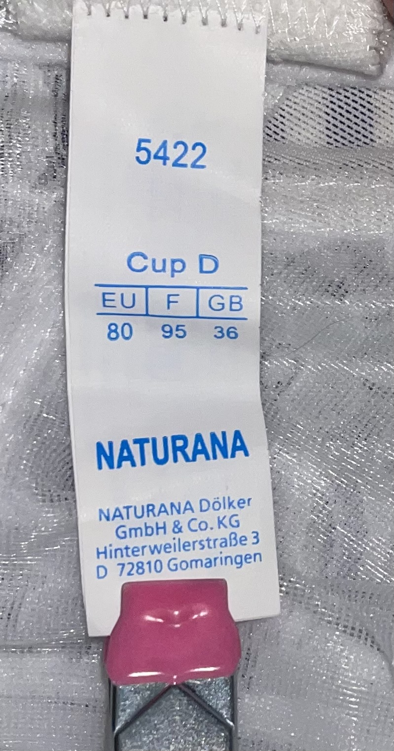 Vintage 1990's White Lace Cup NATURANA Full Coverage Bra 80D / 36D ...