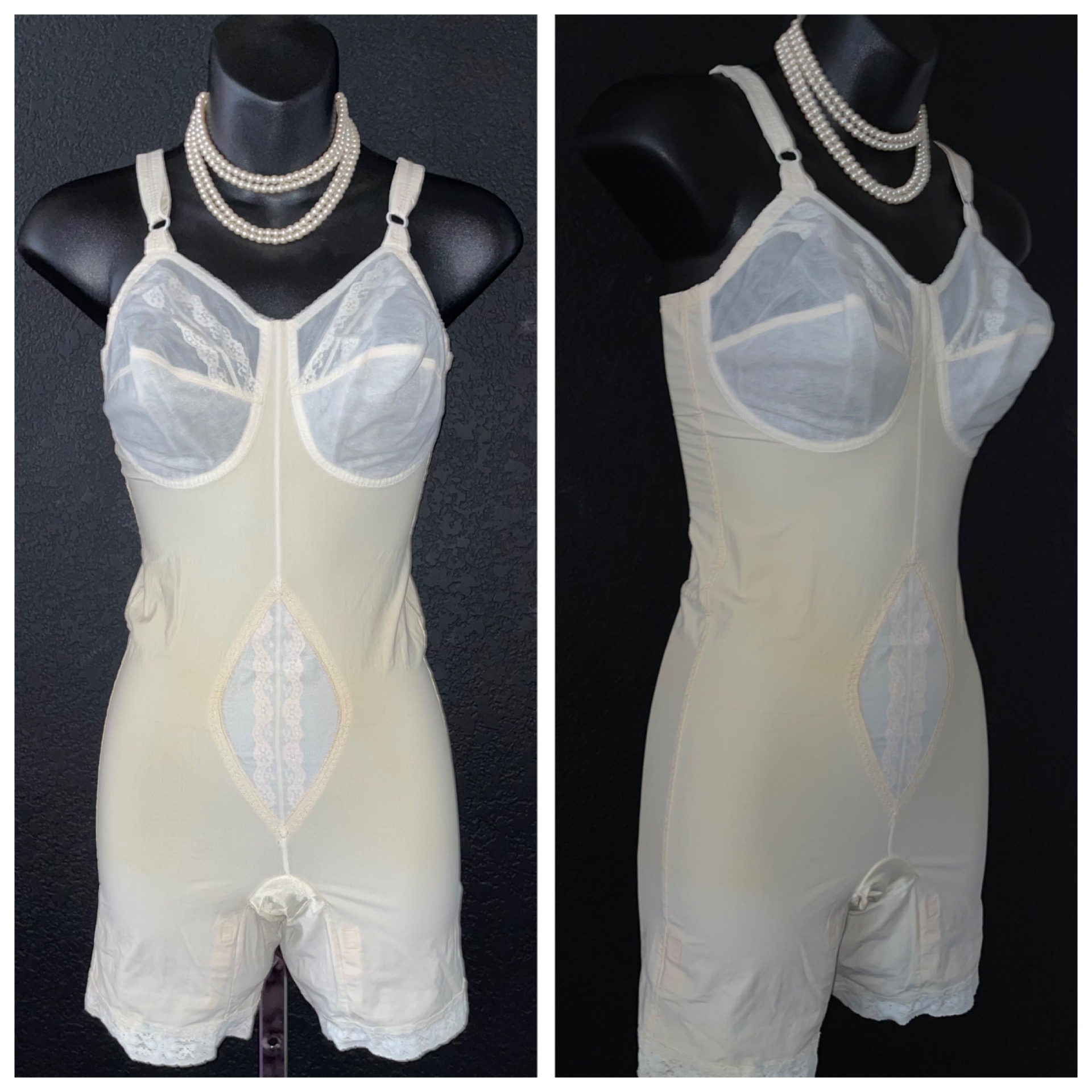 Vintage "The Smoother" by Young Smoothie Body Shaper Split Crotch ...